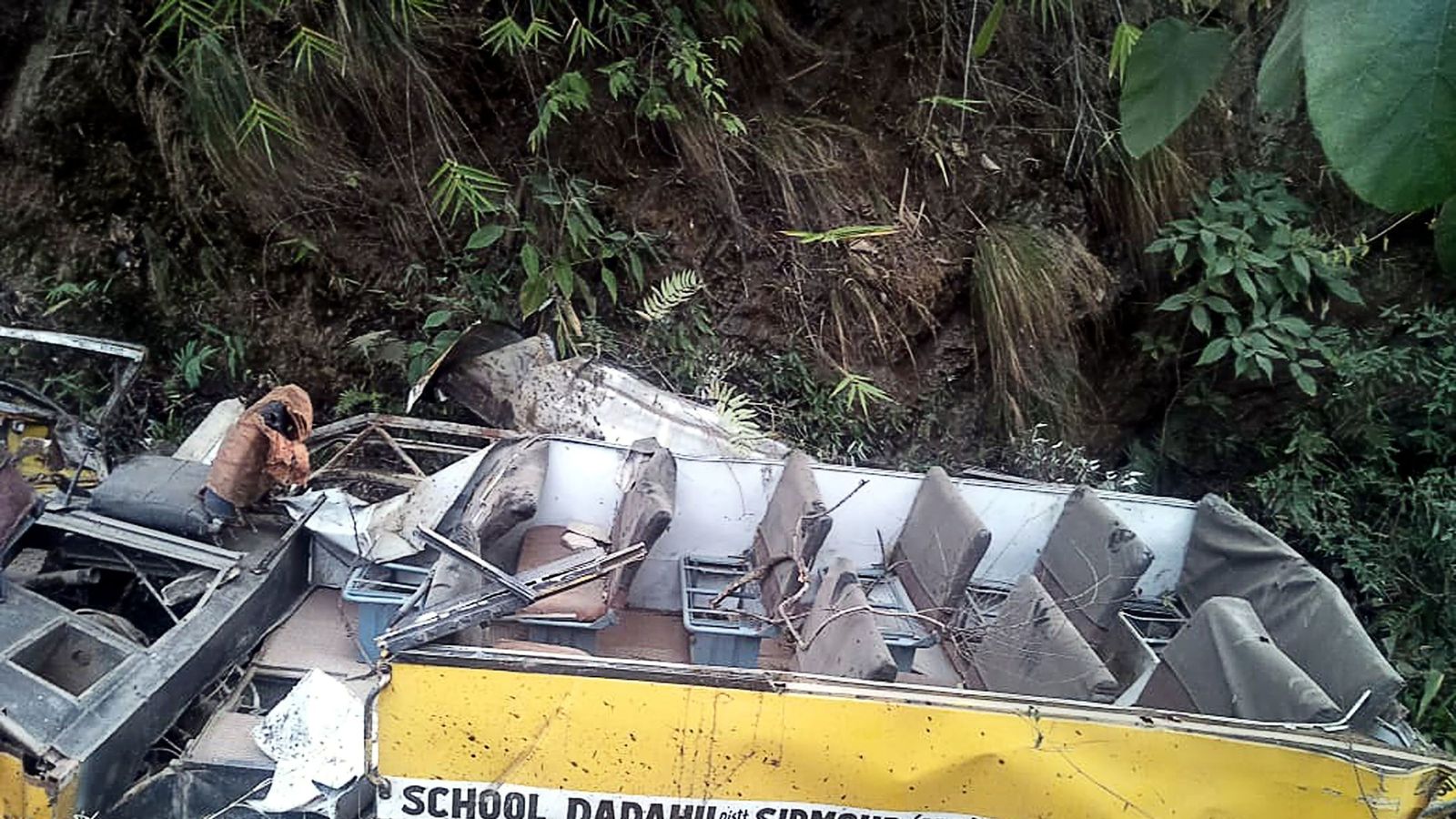 Six children killed after bus skids off road and rolls down gorge in ...