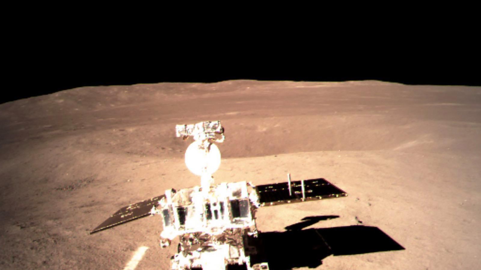 Chinese rover starts making tracks after landing on the moon | Science ...