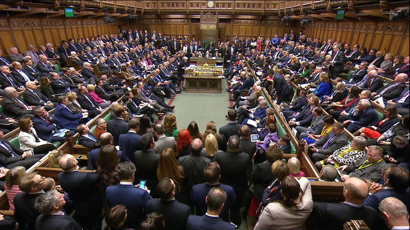 Brexit vote inside and outside Commons | Politics News | Sky News