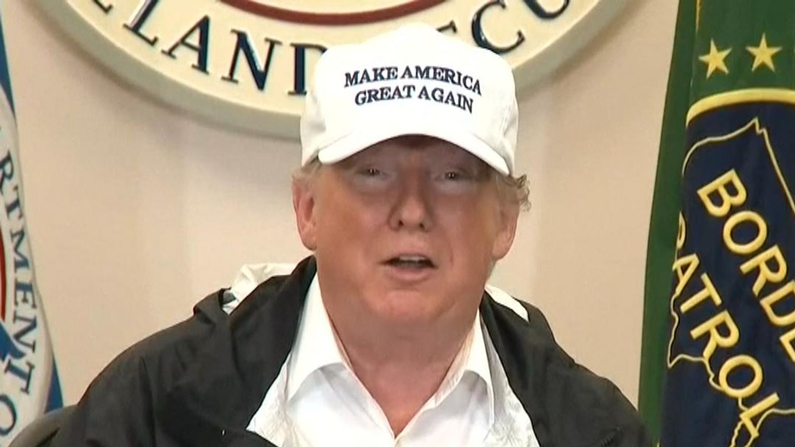 Trump gets philosophical about walls | US News | Sky News