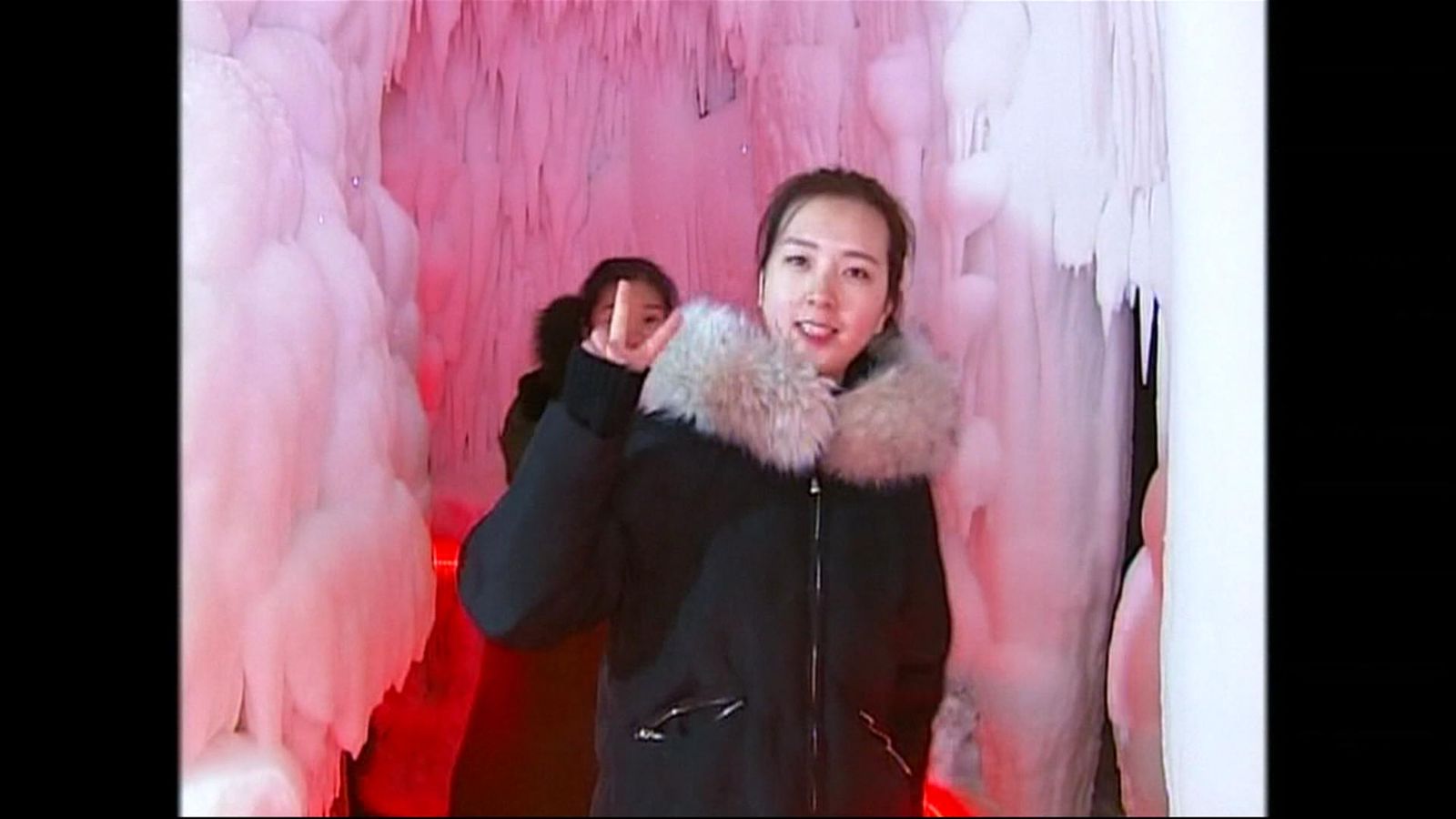 Amazing Chinese ice caves open to public | World News | Sky News