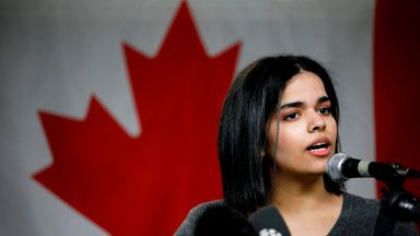 Saudi teen Rahaf Mohammed who fled abusive family embraces Canadian life | World News | Sky News