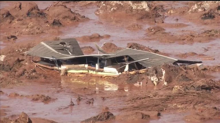 Dozens dead after Brazil dam burst | News UK Video News | Sky News