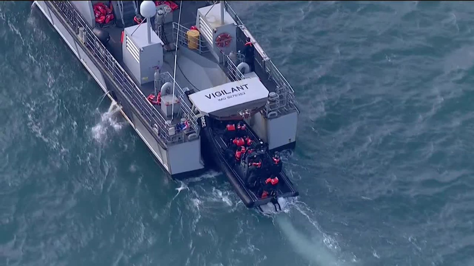 34 people rescued off the coast of Dover | News UK Video News | Sky News