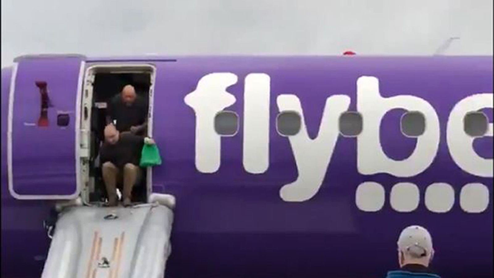 Flybe jet evacuated on runway after cabin fills with 'smoke' during ...