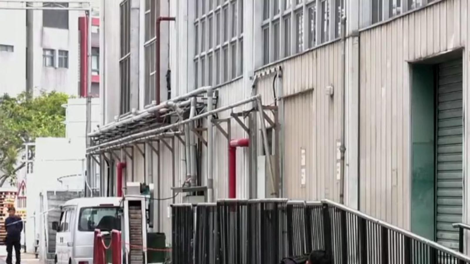 Unexploded grenade destroyed in drain channel | World News | Sky News