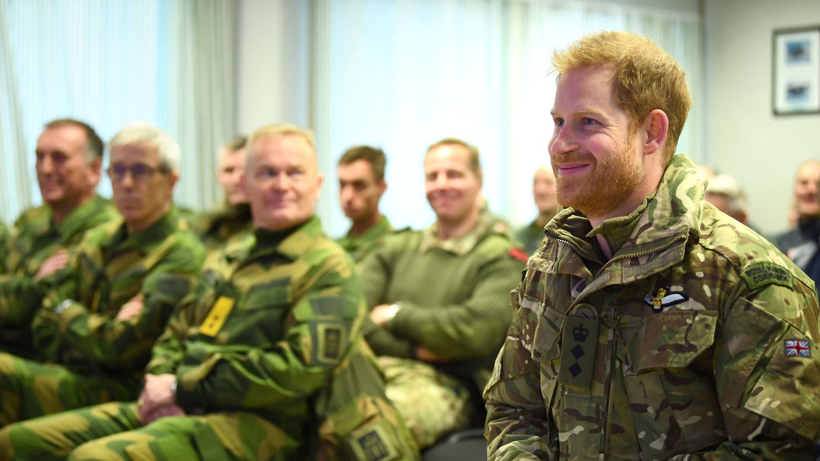Prince Harry visits British troops in Norway taking part in winter ...