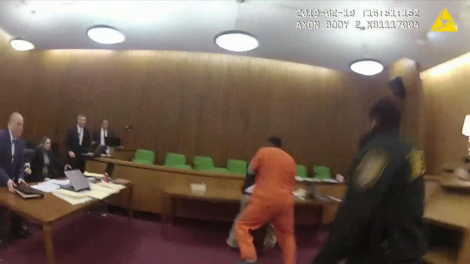 Man jailed for 47 years attacks his lawyer in Ohio court | US News ...