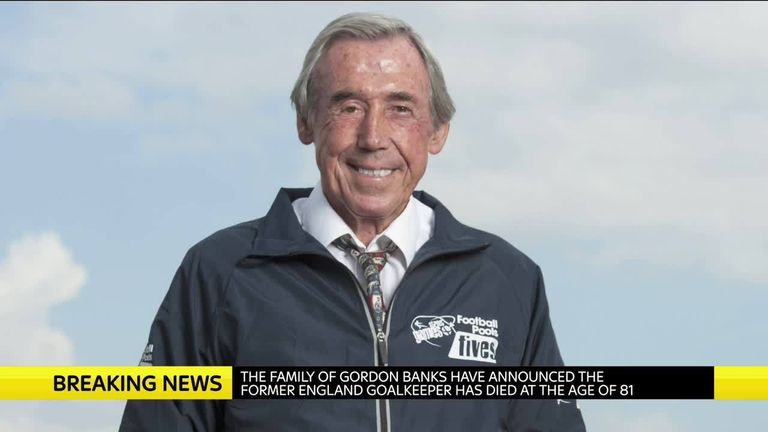 England World-Cup winner Gordon Banks has died | News UK Video News ...