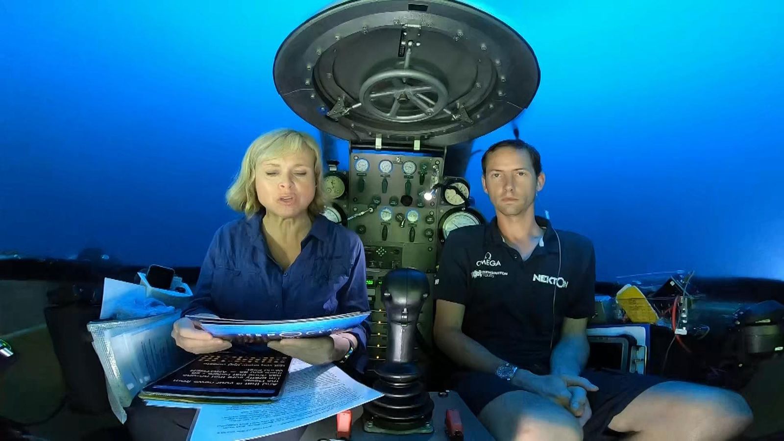 News bulletin live from the under the ocean | World News | Sky News
