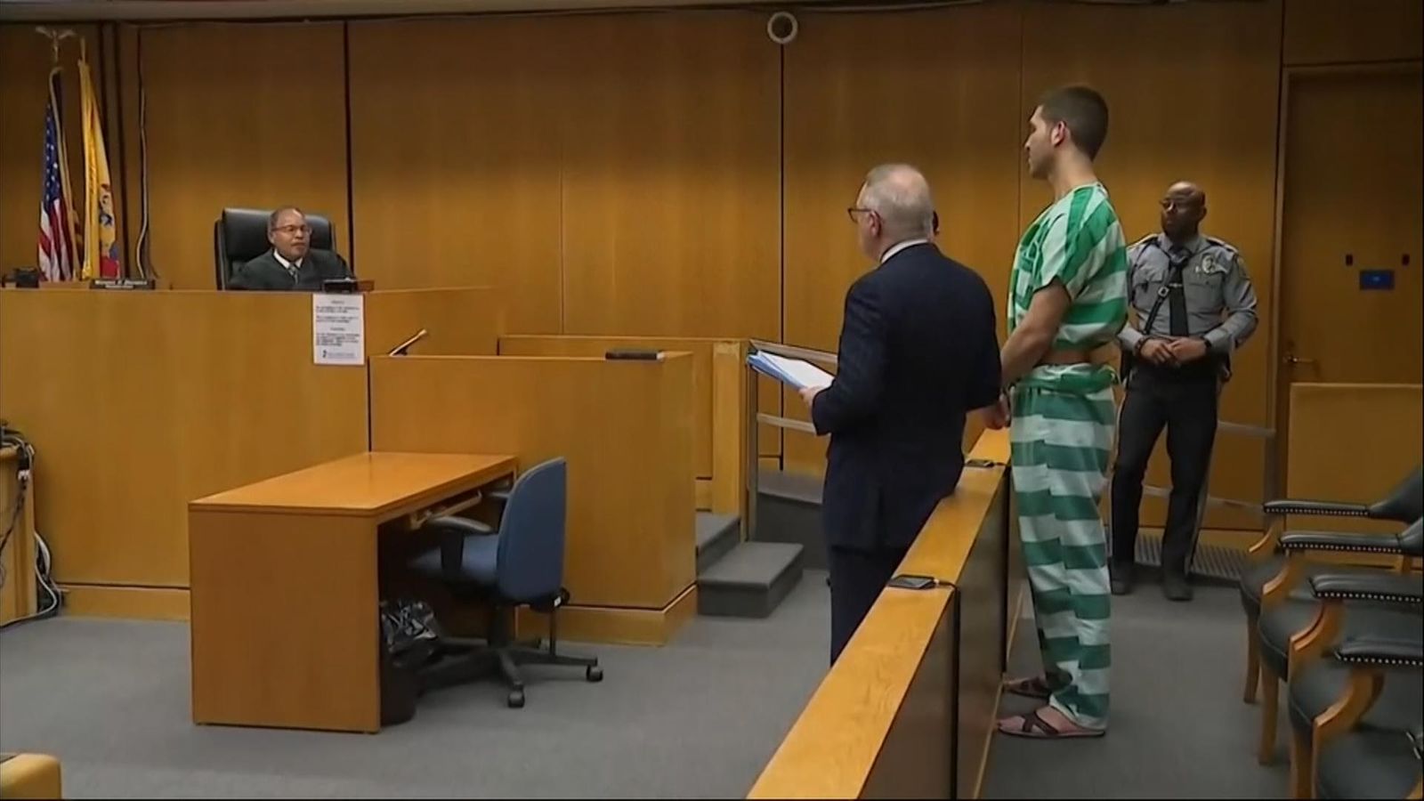 Accused mob boss killer brandishes pro-Trump slogans in court | US News ...