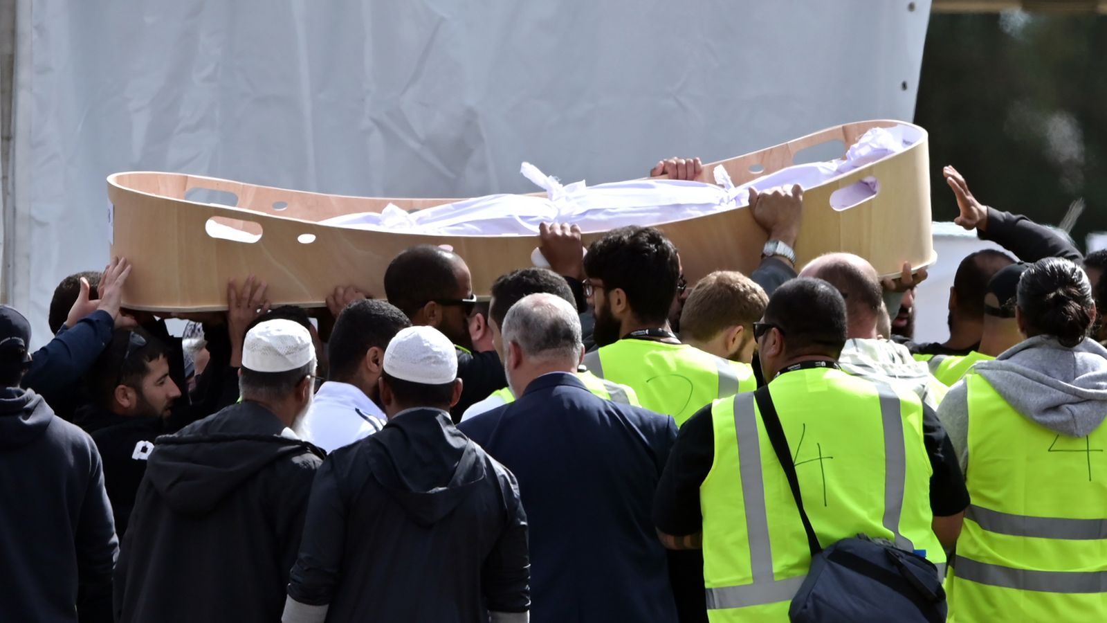 Father and son buried in first funerals for Christchurch mosque attack ...