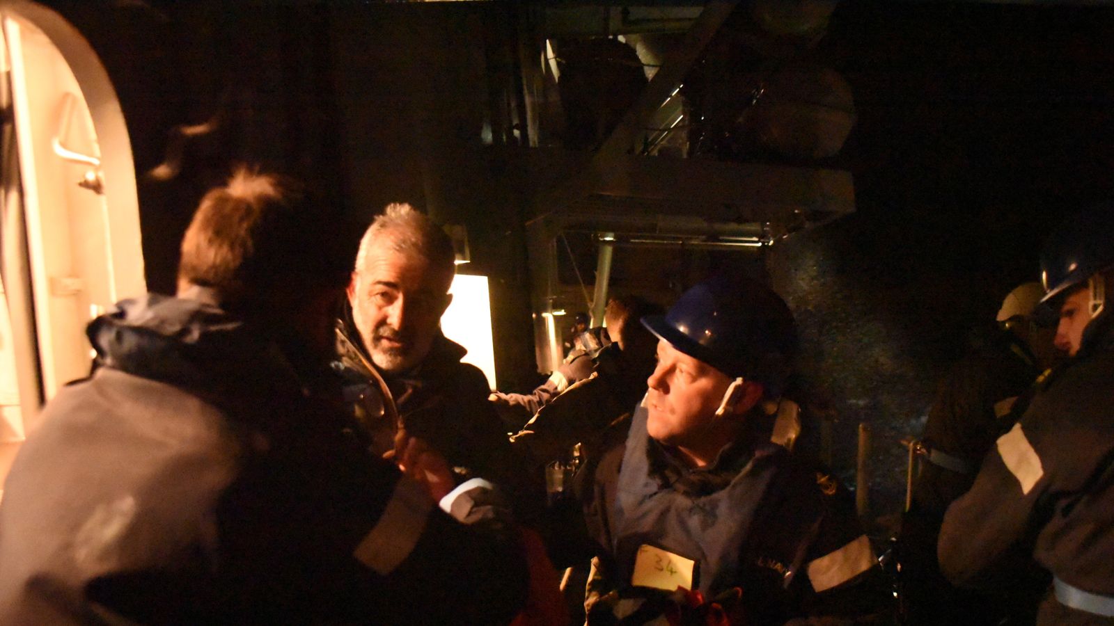 Royal Navy saves 27 sailors from burning ship in 'horrendous' seas | UK ...