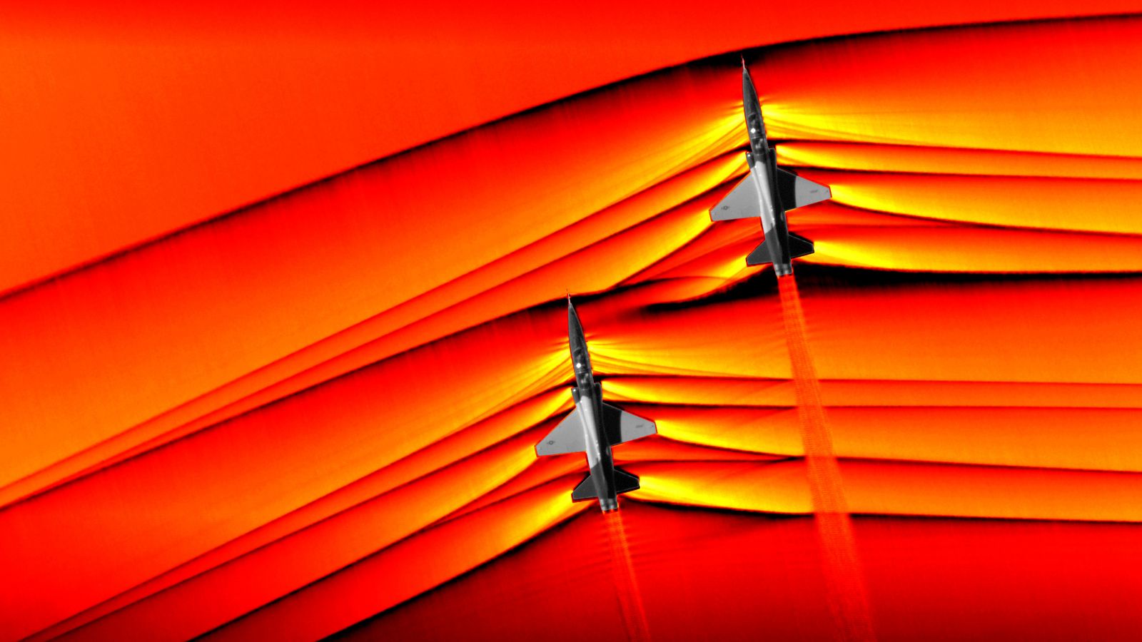 Stunning NASA pictures reveal how supersonic jets create shockwaves ...