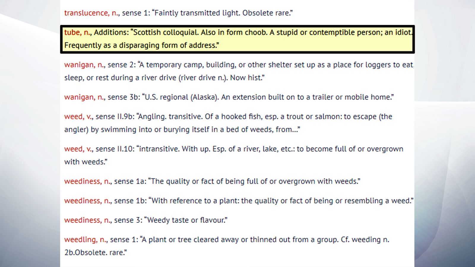 Rude Scottish words added to Oxford English Dictionary | UK News | Sky News