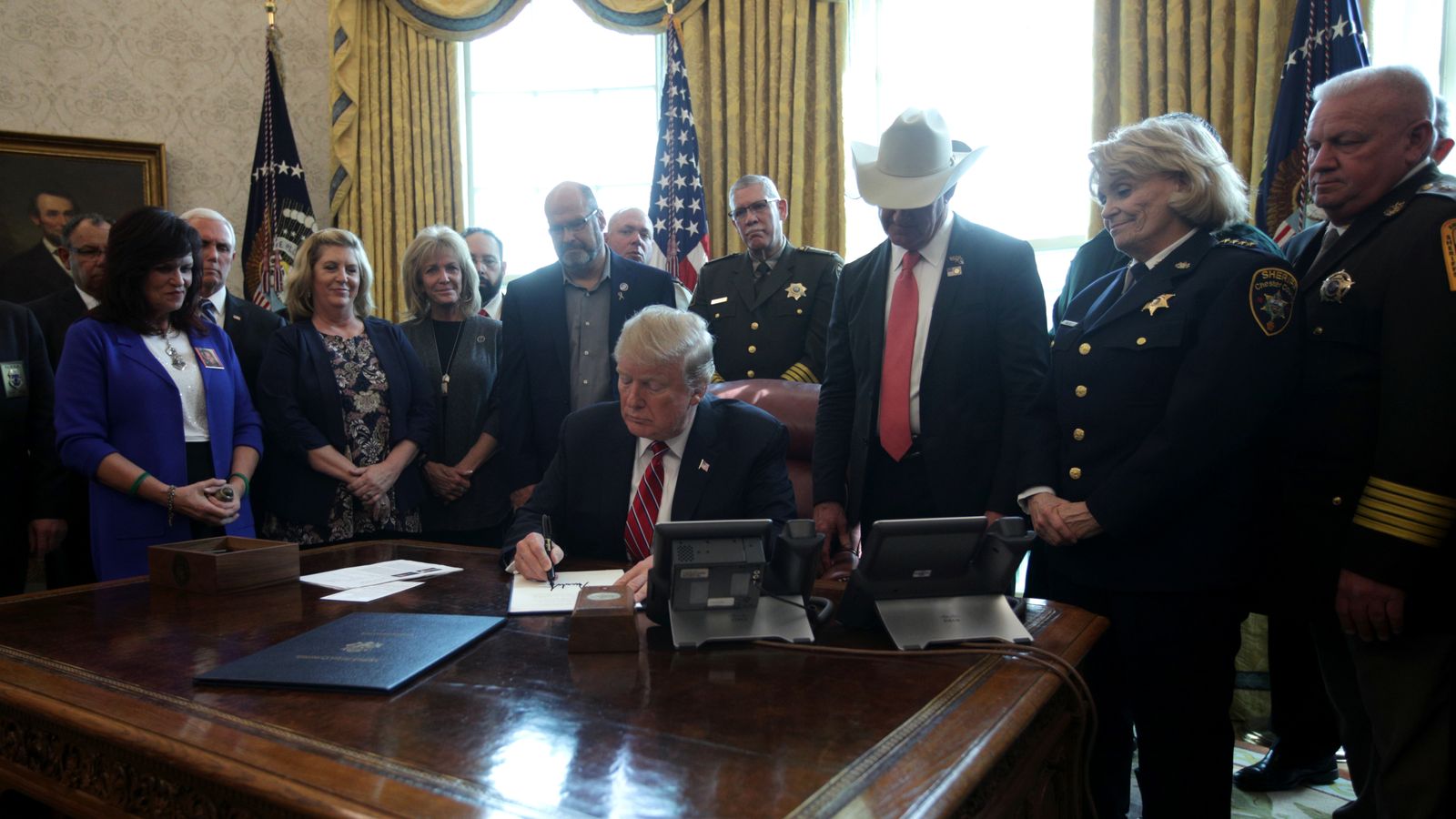 President Trump has vetoed congress' decision to end his national ...