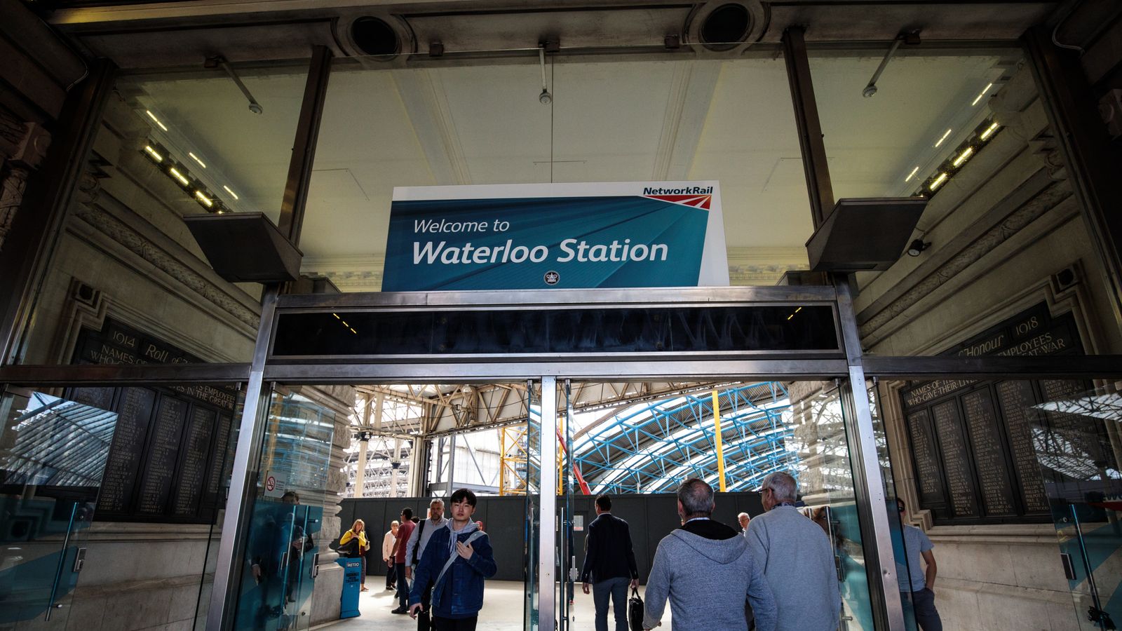 London Waterloo commuter chaos after all trains were cancelled | UK News | Sky News