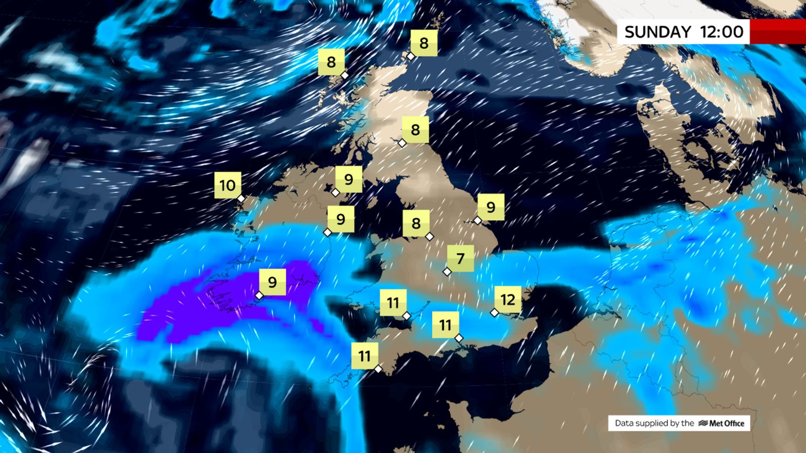 'Danger to life' as Storm Freya to hit UK this weekend | UK News | Sky News