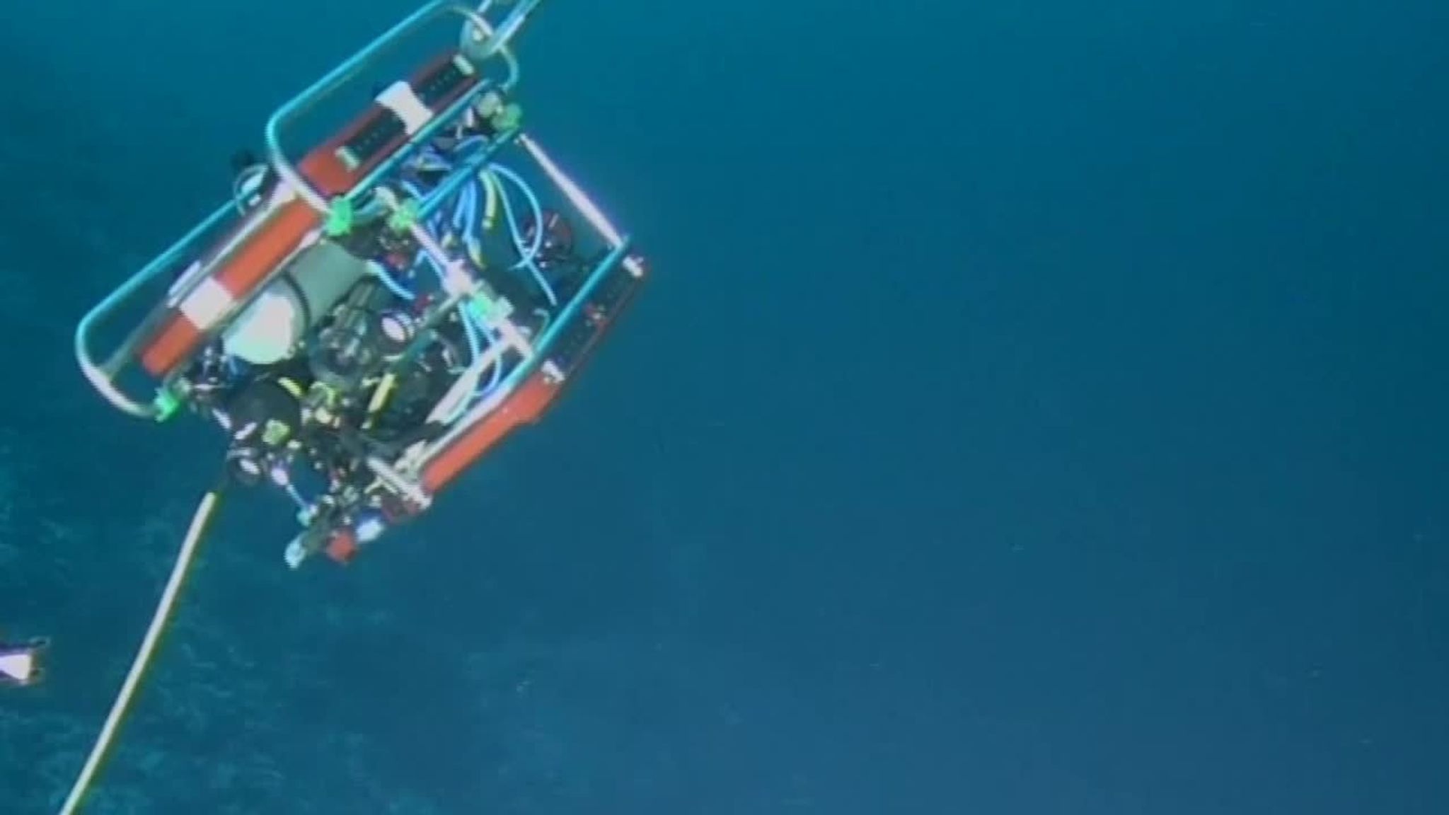 Deep Ocean Live: Rescuers save mini-submarine which was stranded on ...
