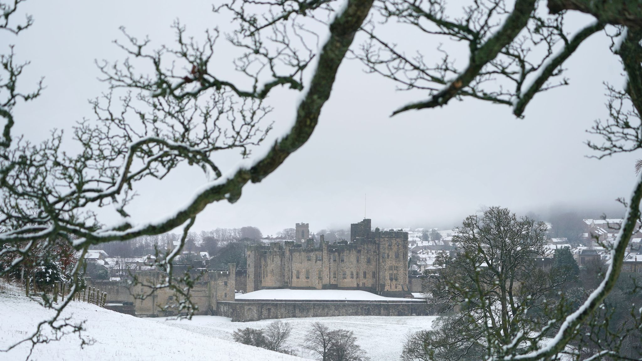 UK weather warnings for snow and strong winds as house destroyed by ...