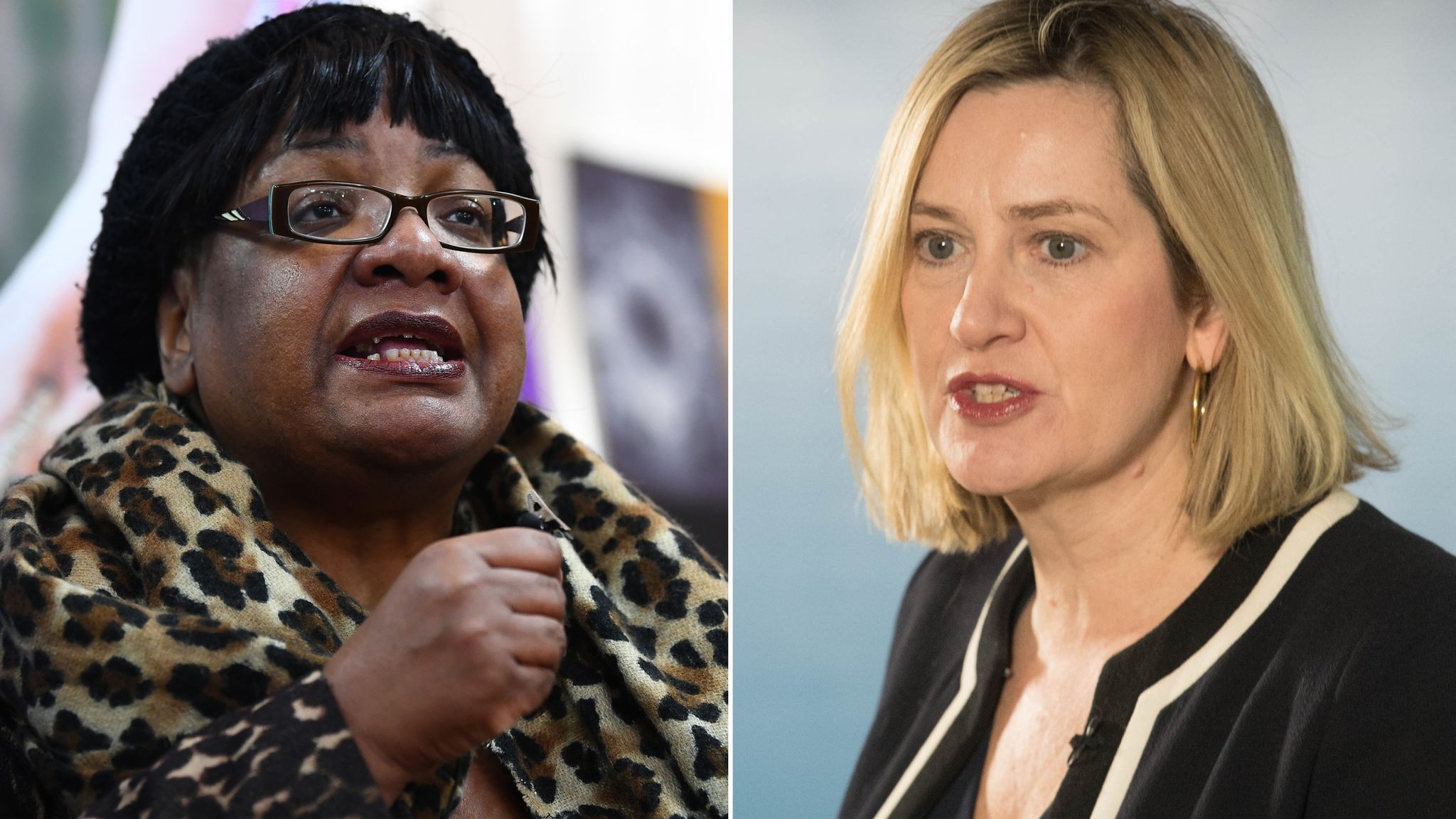 Cabinet minister Amber Rudd 'mortified' after describing Labour's Diane ...