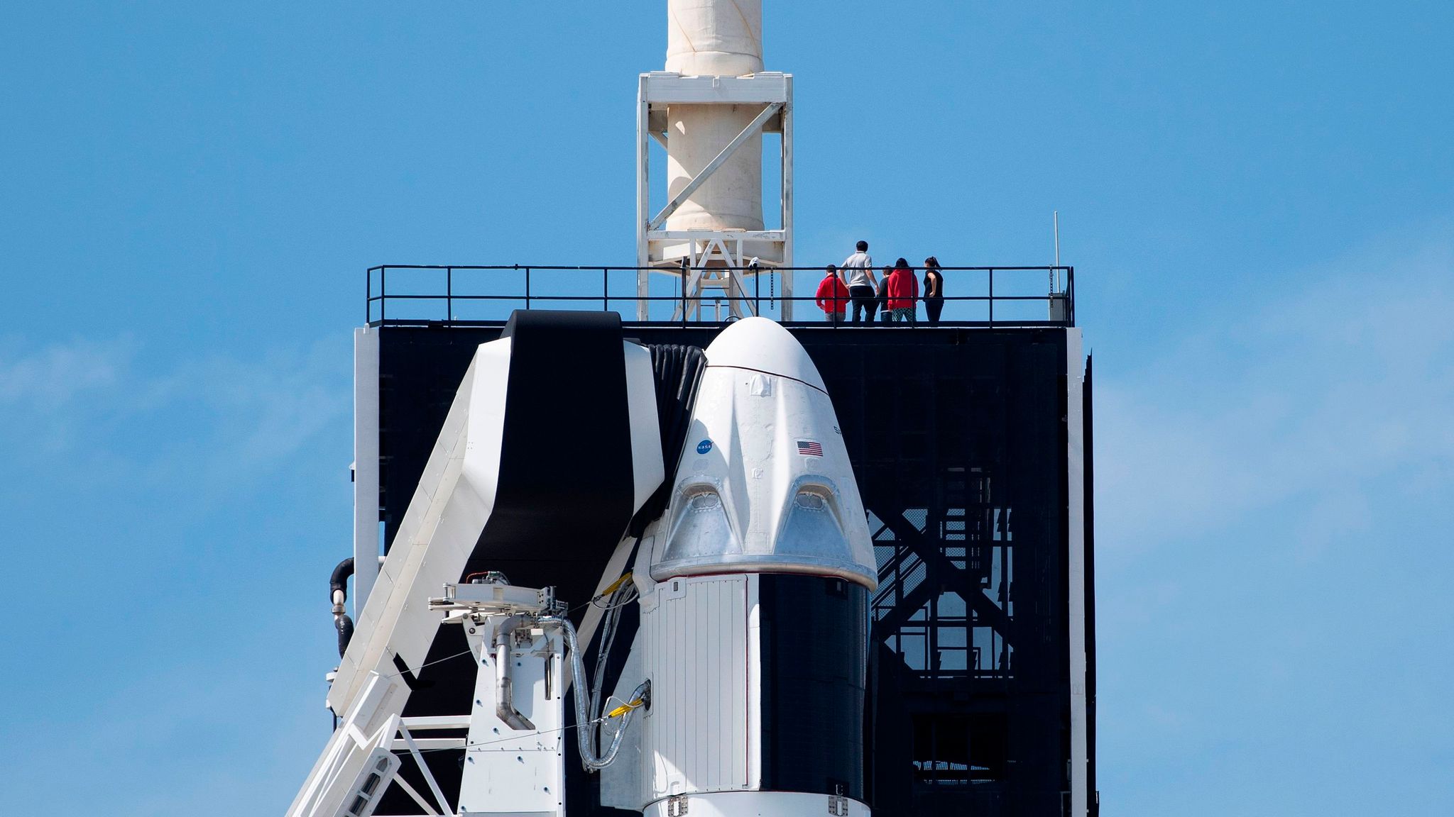 SpaceX capsule built for humans lands in Atlantic after space station ...