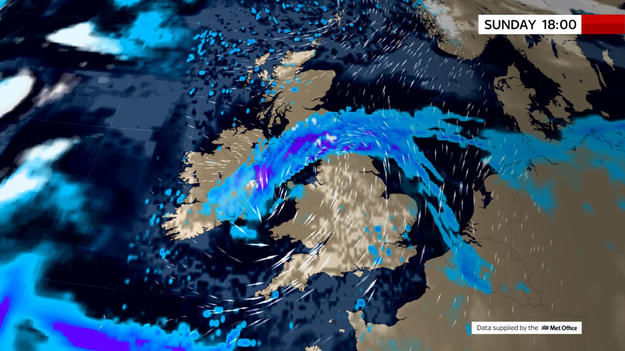 'Danger to life' warning as 80mph Storm Freya hits UK | UK News | Sky News