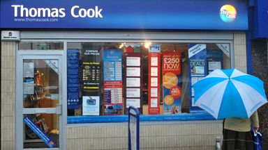 Thomas Cook to close 21 stores across UK | UK News | Sky News