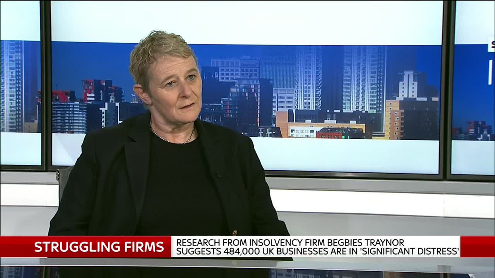 One in seven firms in 'significant distress' | News UK Video News | Sky ...