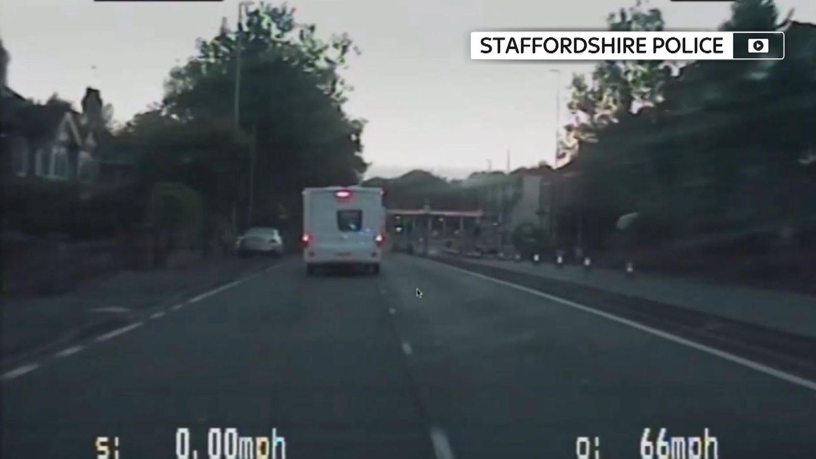 Stolen caravan in 40-mile police chase across Staffordshire | UK News ...