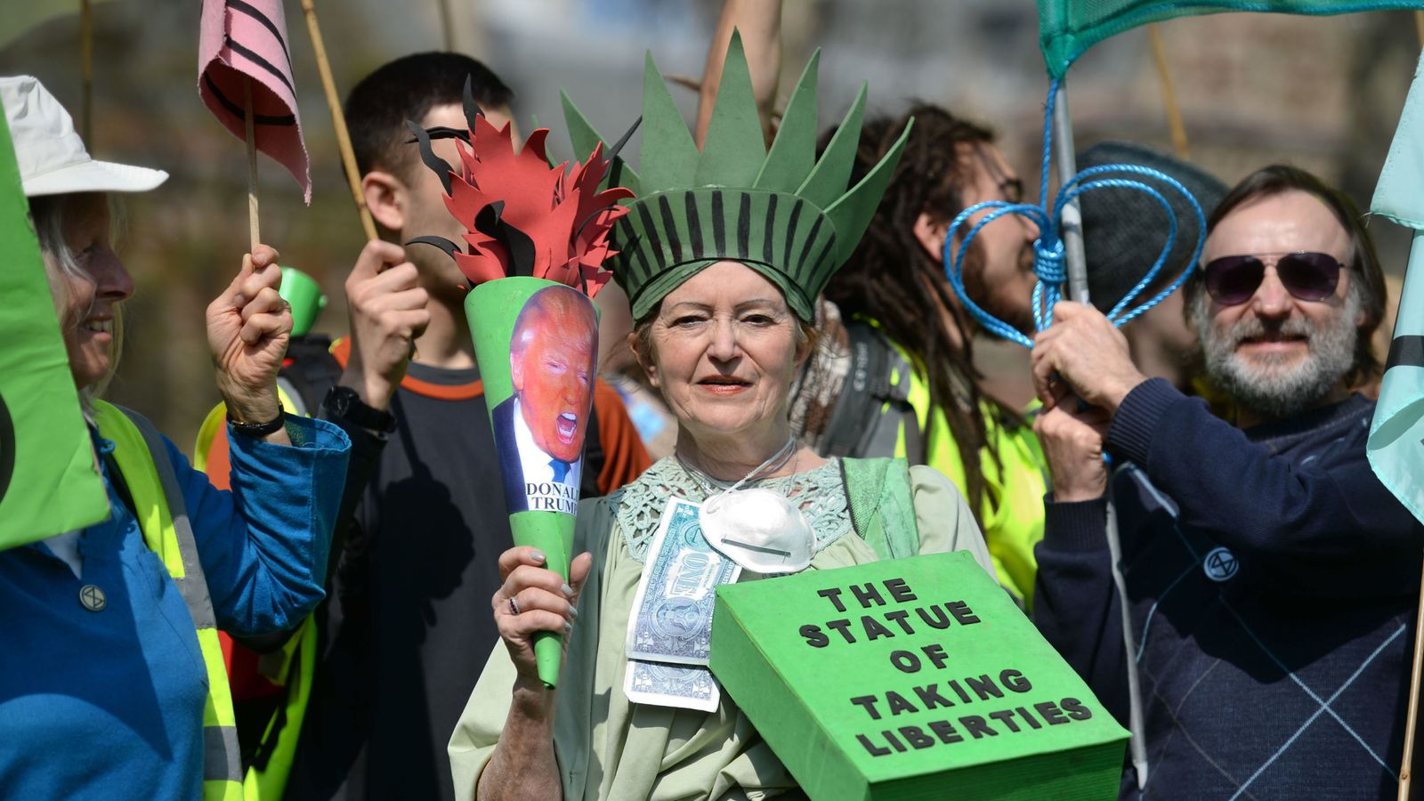 Environmental activists block parts of central London in climate change ...