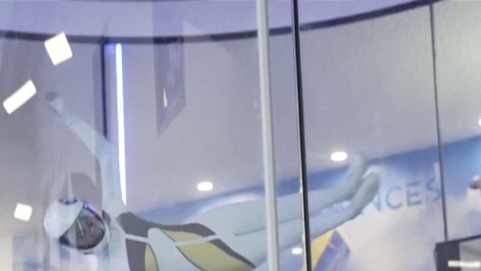 Indoor Skydiving Championship held in France | World News | Sky News