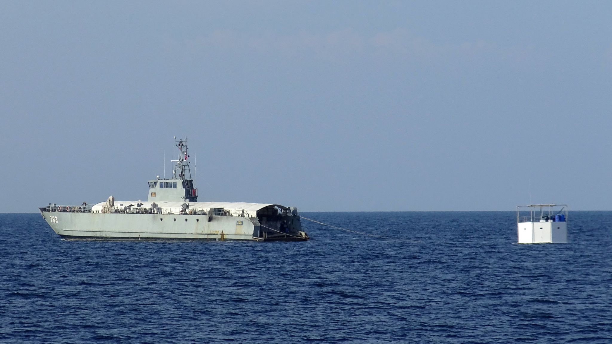 Bitcoin trader's 'seastead' home towed by Thai navy | World News | Sky News