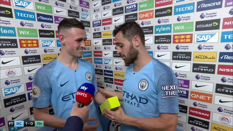 Silva Hands Foden Motm Trophy Video Watch Tv Show Sky Sports