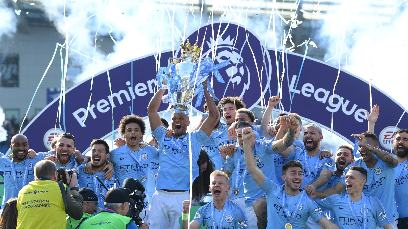 Manchester City win Premier League for second time in a row after ...