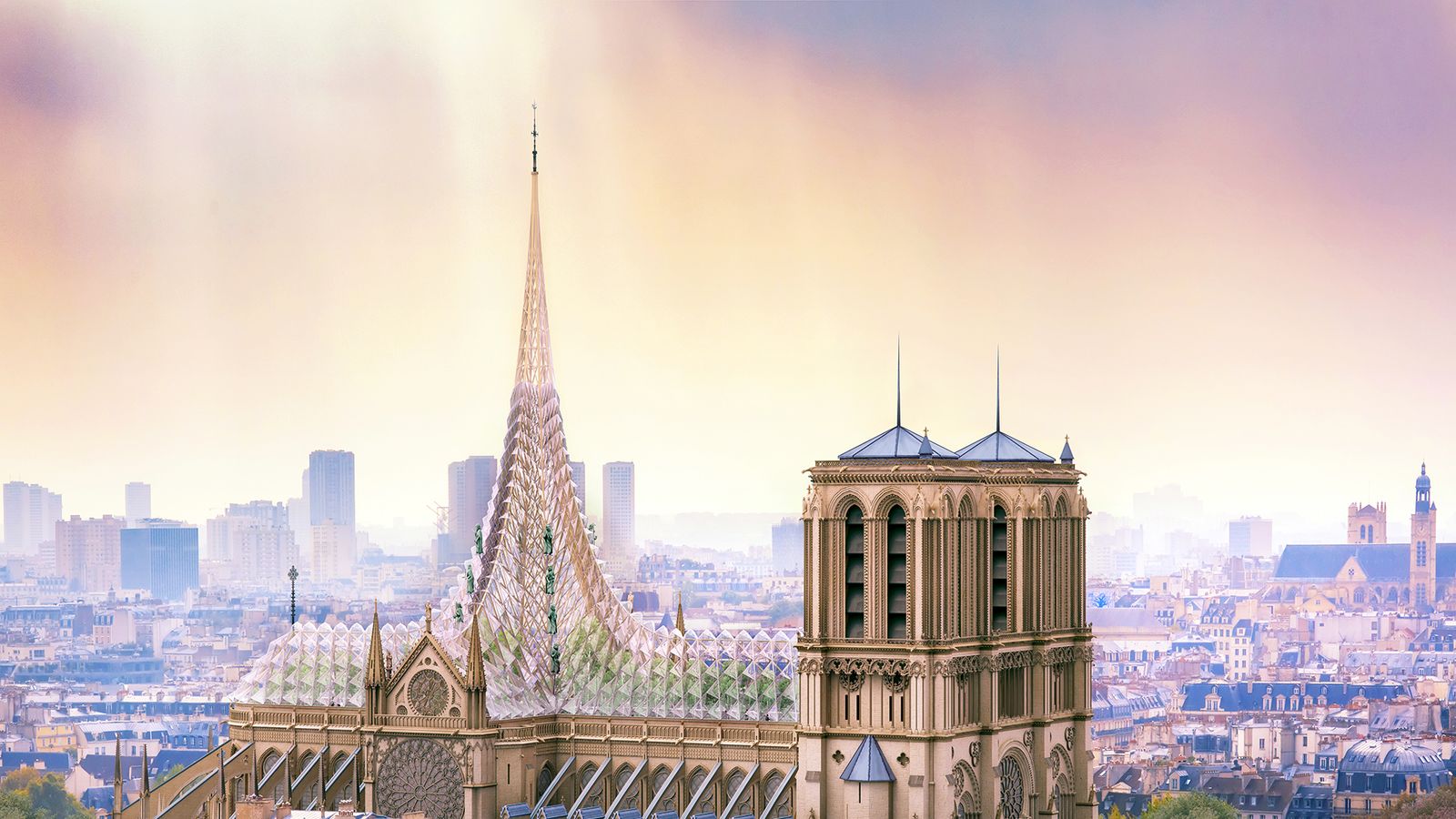 Notre-Dame: New design proposal by French architect | World News | Sky News