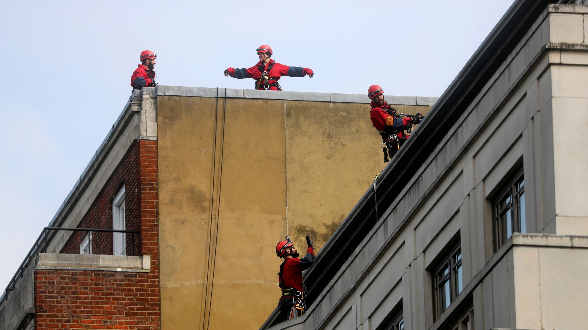BP headquarters blockaded by climate activists | Money News | Sky News