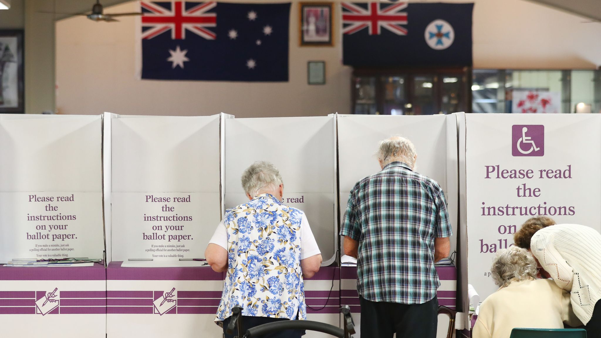 Counting under way in tight Australian election | World News | Sky News
