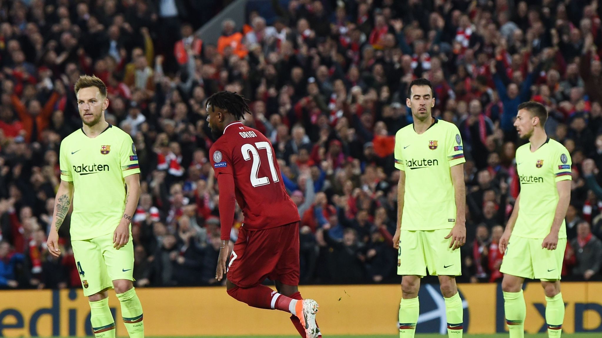 What a comeback! Liverpool score four against Barcelona to go through ...