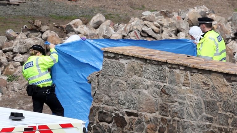 Falkirk: Two killed after wall collapses on farm | UK News | Sky News