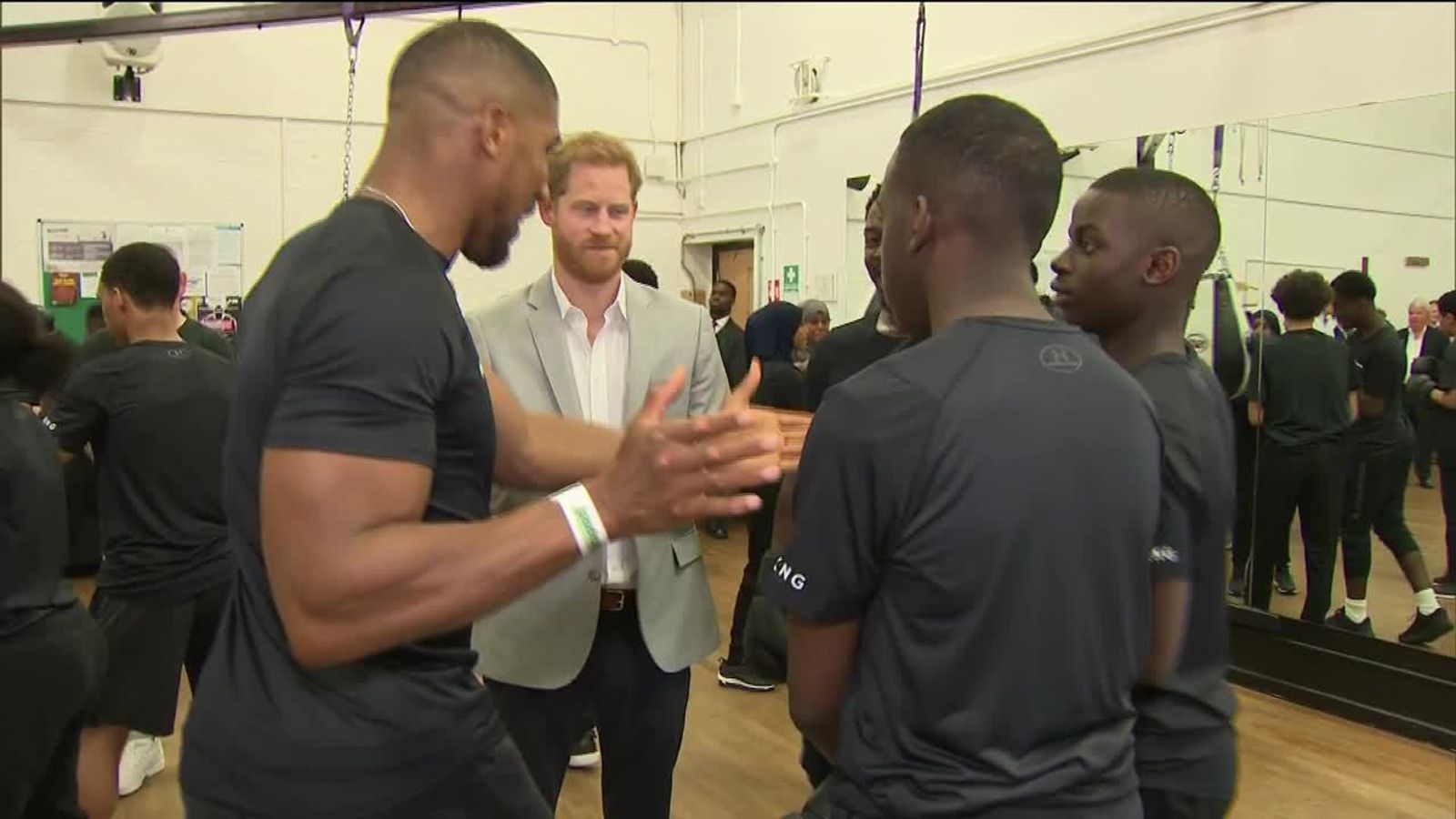 Prince Harry joined two of Britain's best known boxers to help launch a ...