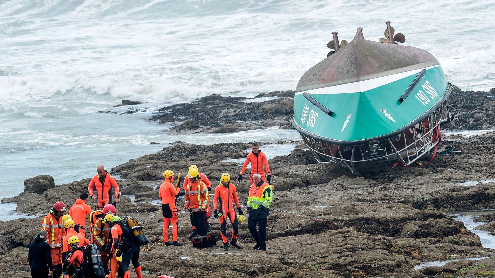 Three dead after rescue boat overturns as Storm Miguel strikes off ...