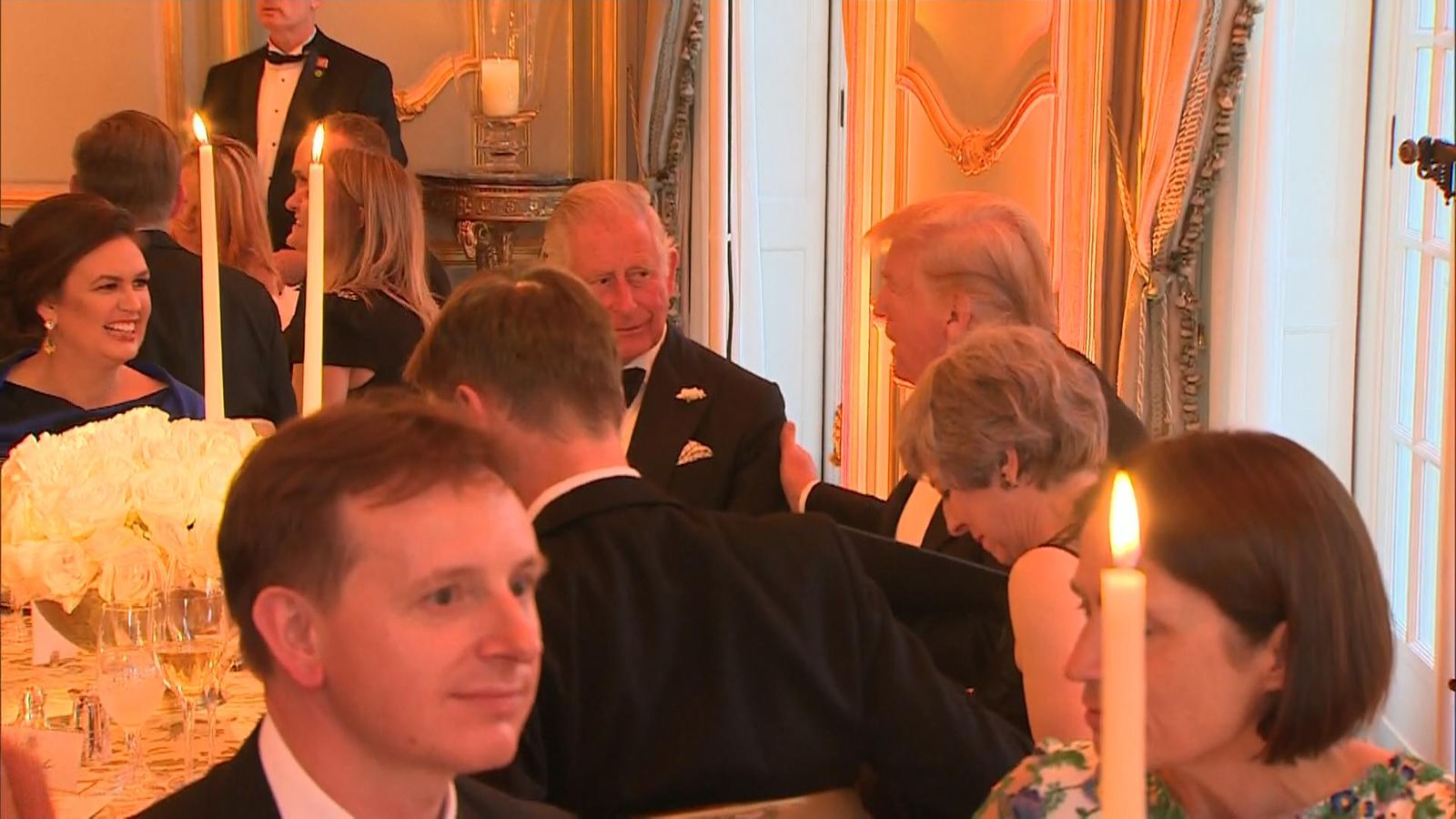 Donald Trump hosts lavish dinner | Trump News | Sky News