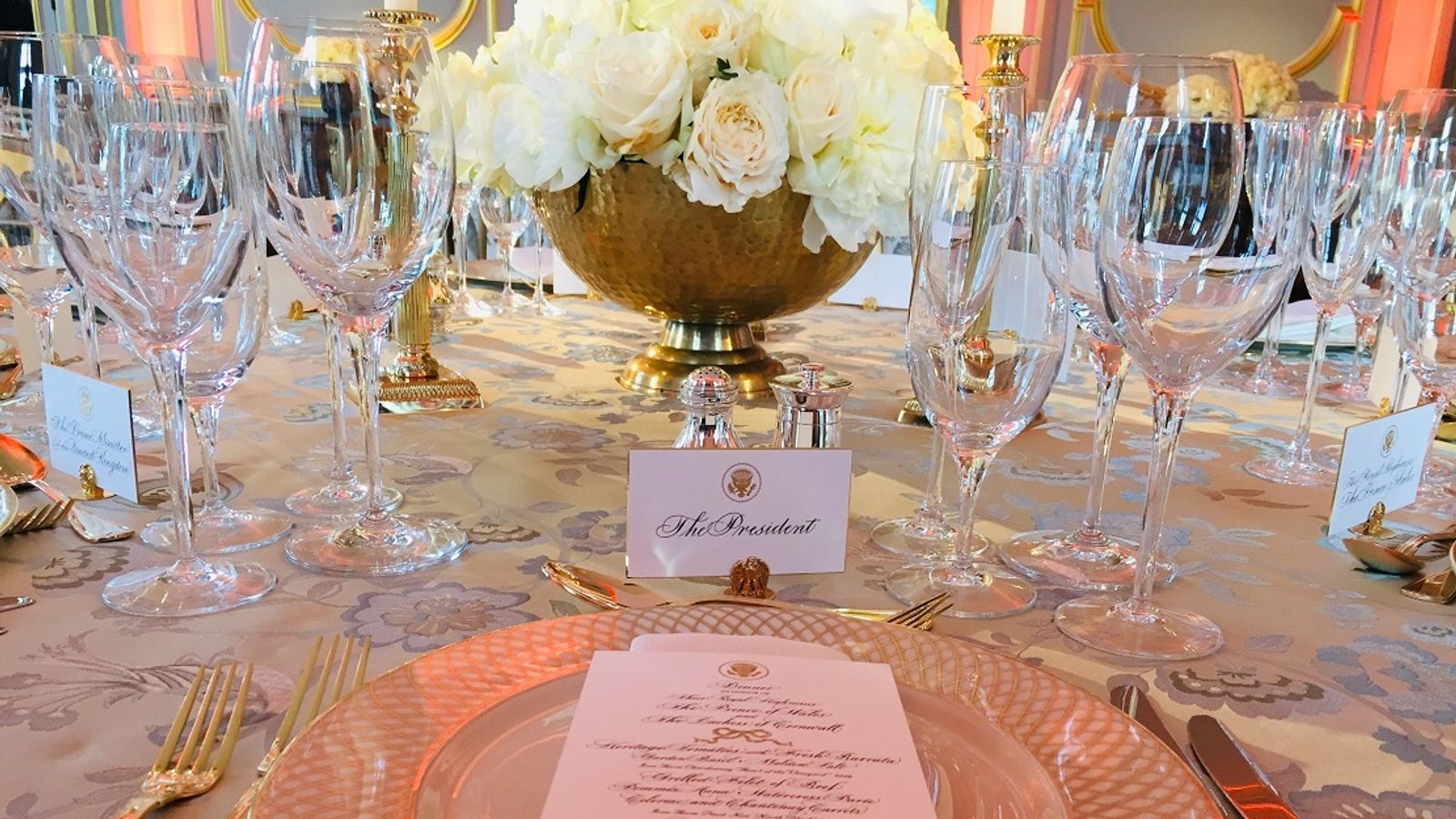 Trump's dinner menu: What has the president laid on for Prince Charles ...