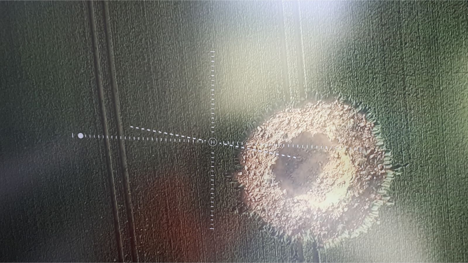 'Second World War bomb explosion' caused huge crater in German field ...