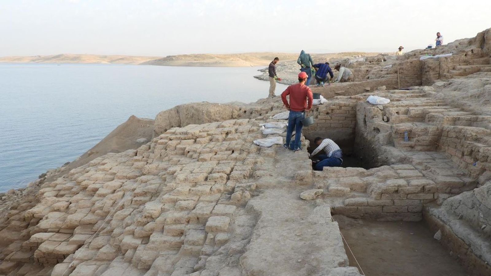 Ancient palace emerges from Iraqi reservoir after water levels fall ...