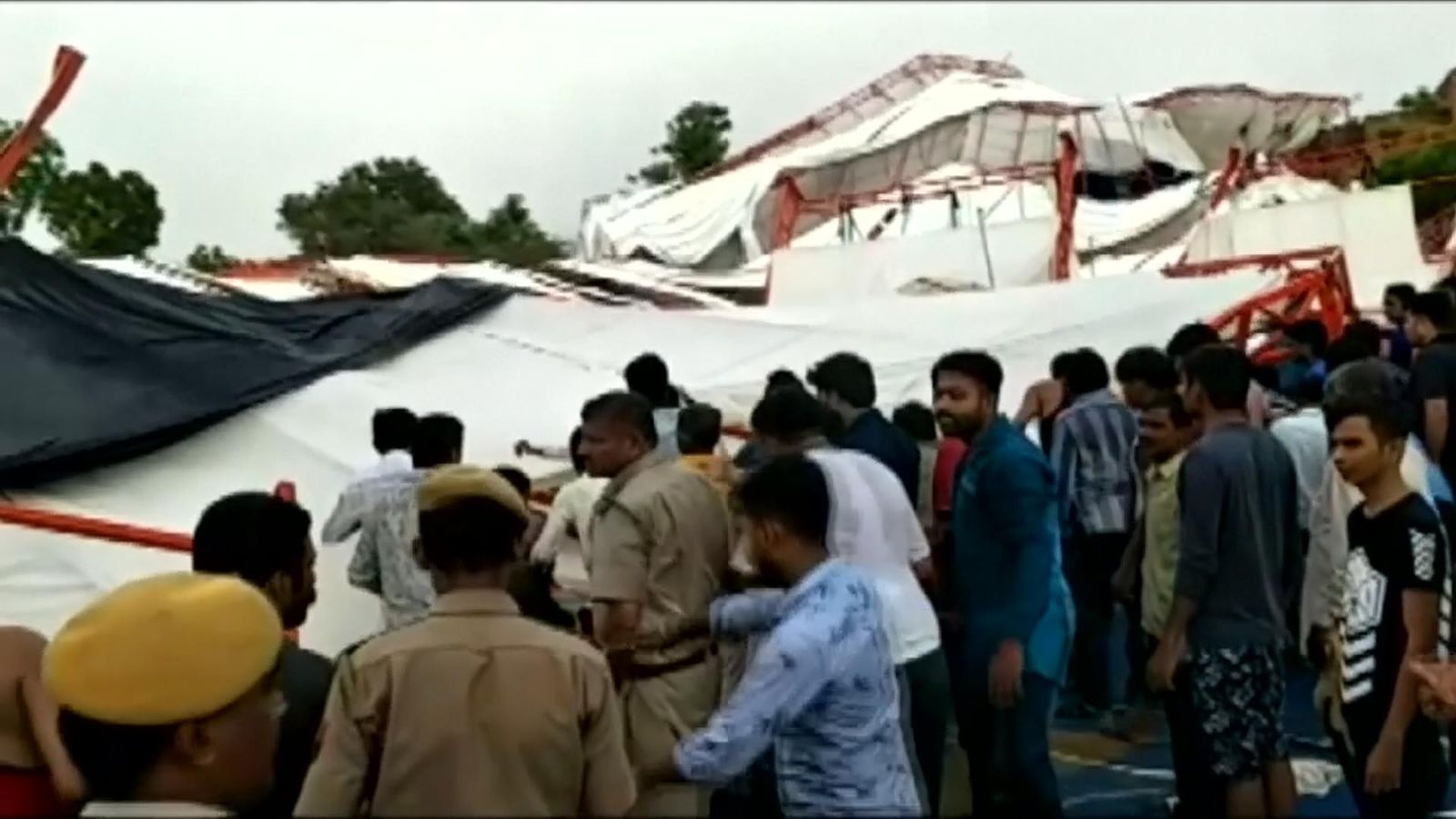 At least 14 killed and 50 injured as tent collapses during ceremony in ...