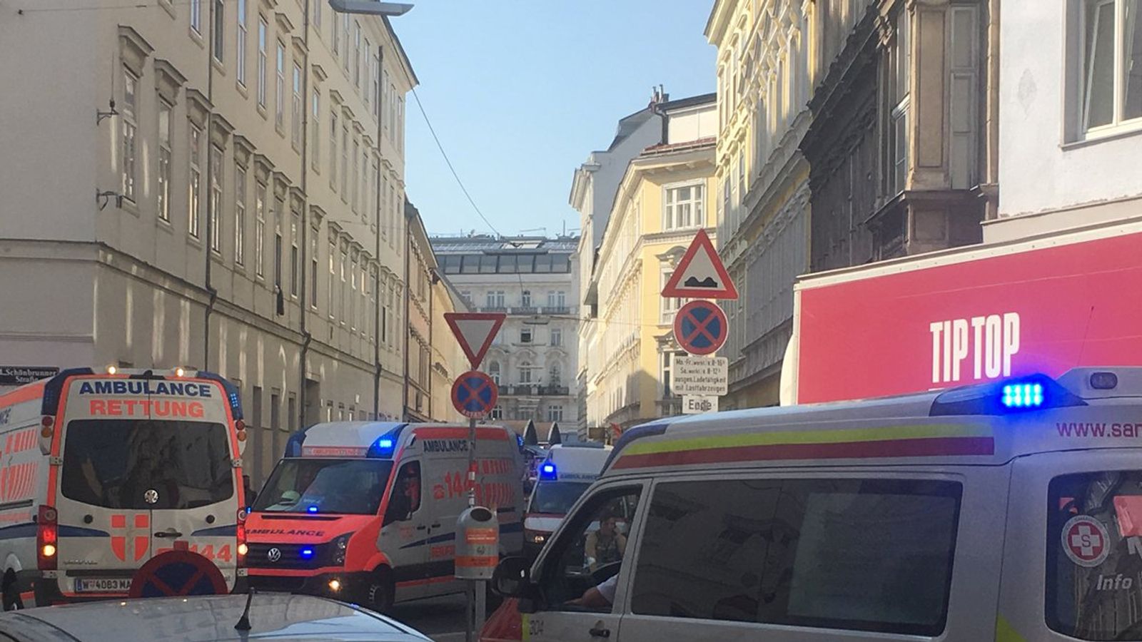 Vienna 'gas explosion': 12 injured - two seriously - after blast blows ...