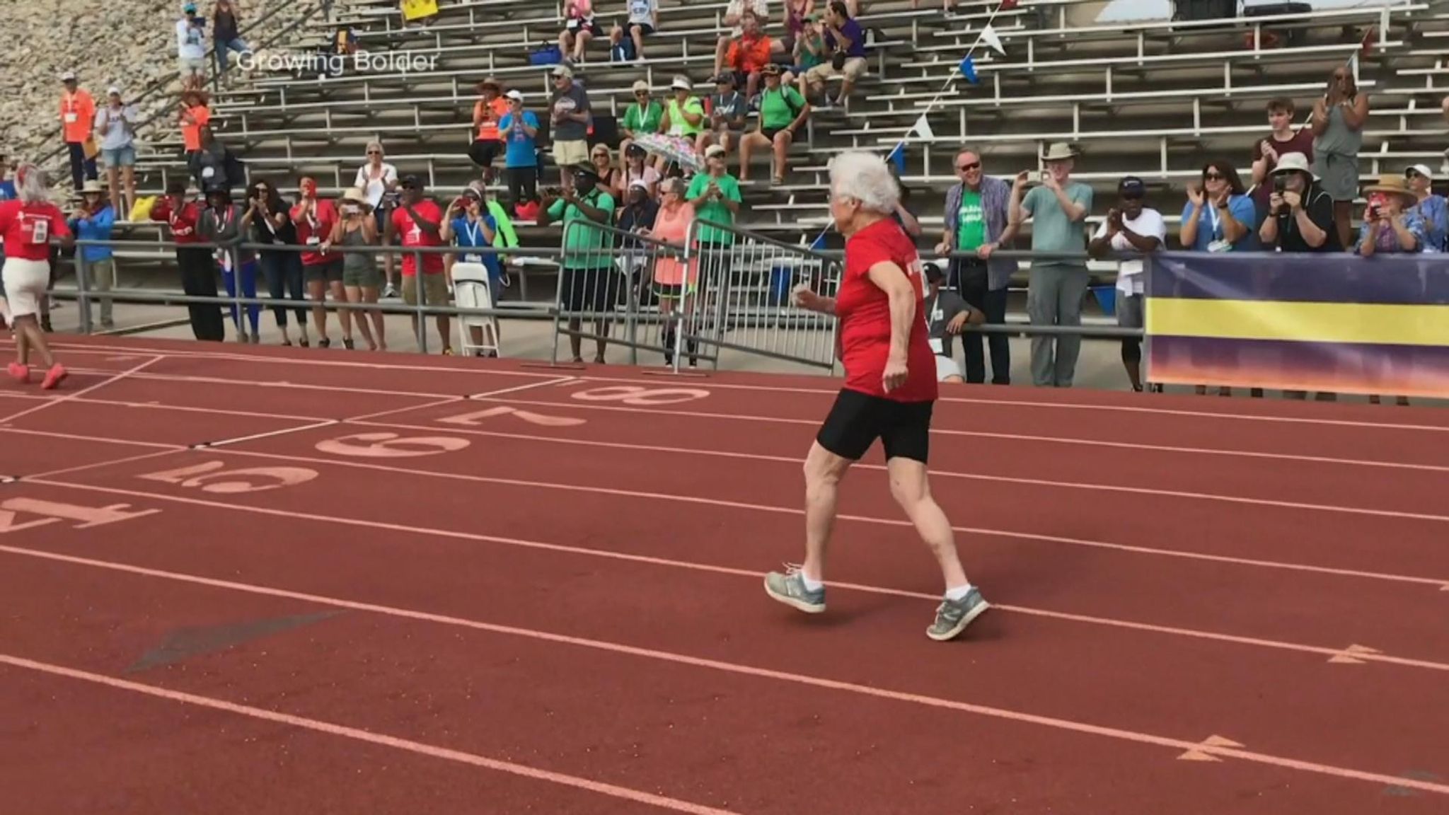 'Hurricane' Hawkins, 103, breaks running record in US | US News | Sky News