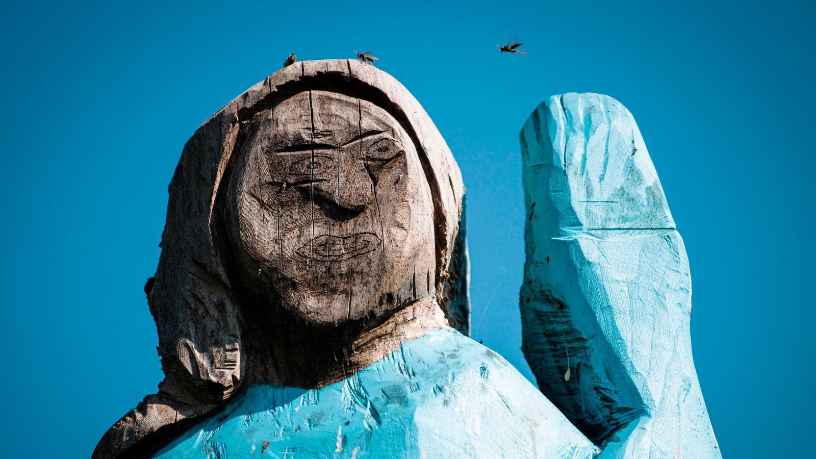 Melania Trump statue unveiled close to her hometown in Slovenia | US ...